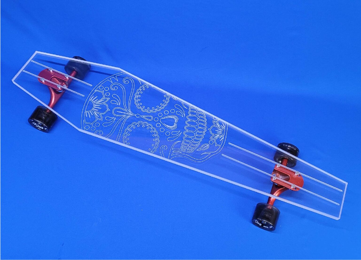 40" Coffin Ghost Muerto Longboard - Ghost Boards