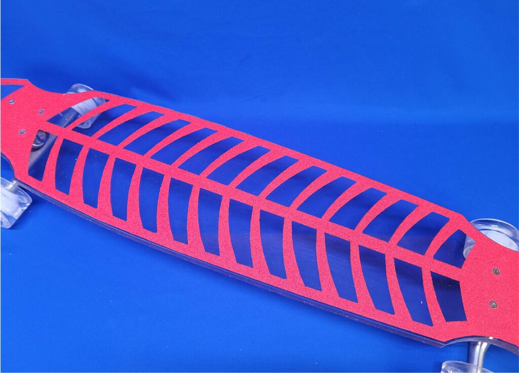 40" Ghost Immortal Fishbone Longboard – Polycarbonate & Clear Board ...